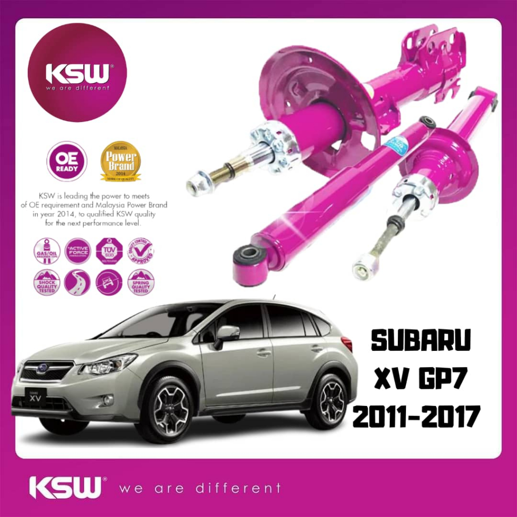 🔥Ksw HEAVY DUTY Absorber[Gas]Subaru XV GP7[2012-2017] Front& rear ...