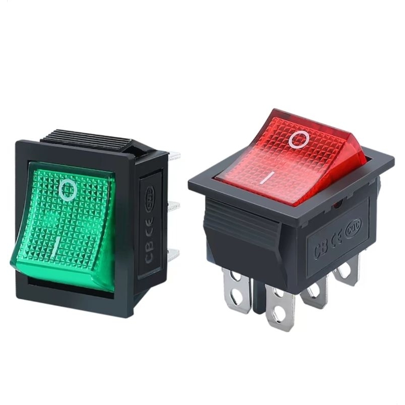 Rocker Switch (Model KCD4) 6pin 16A 250VAC | Shopee Malaysia