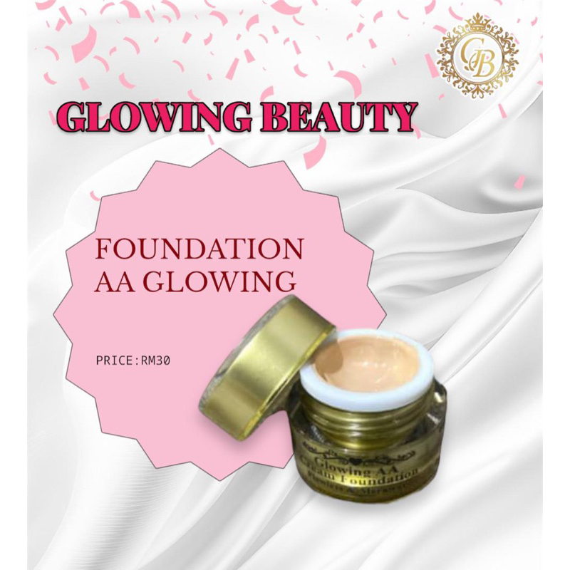 FOUNDATION AA GLOWING + FREEGIFT | Shopee Malaysia