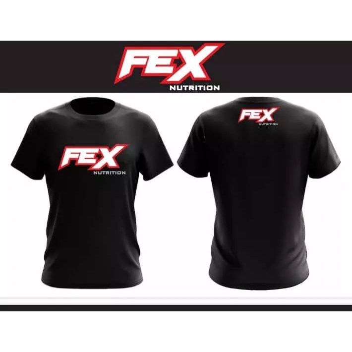 Fex Nutrition Micro Fiber Gym T Shirt ( BALCK ) Men Baju Gym Lelaki ...