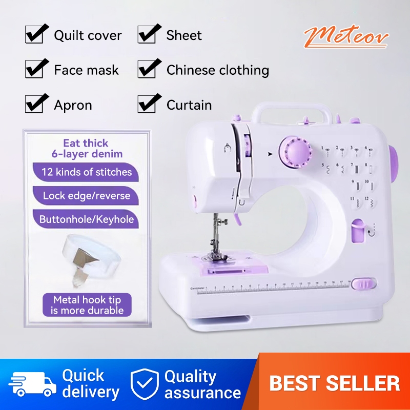 Sewing Machine portable mini winding reverse replaceable presser foot ...