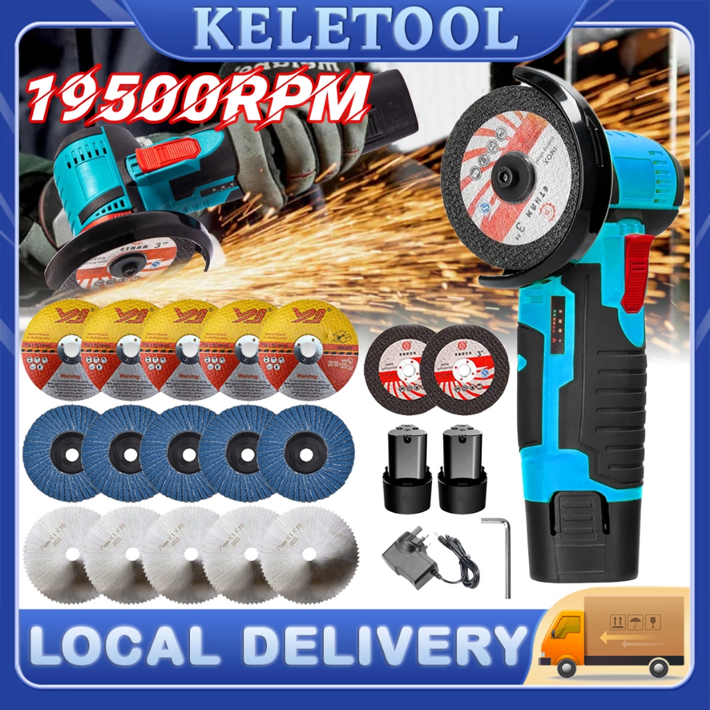 18V Grinding Machine Mini Angle Grinder Cordless Polishing Machine ...