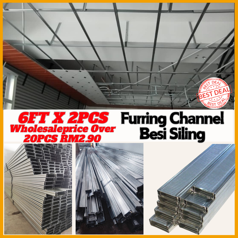 6Kaki X 2 PCS Furring Channel Wholesale Deal Ceiling Channel / Besi ...