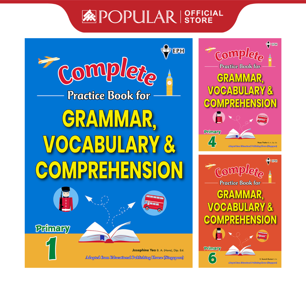 EPH (M) Primary 1-6 Complete Practice Book for Grammar, Vocabulary ...