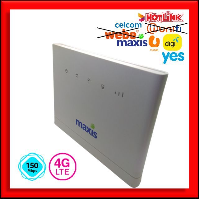 Cheapest Maxis Huawei B315s-22 3G/4G Wifi Modem Router + 32 User ...