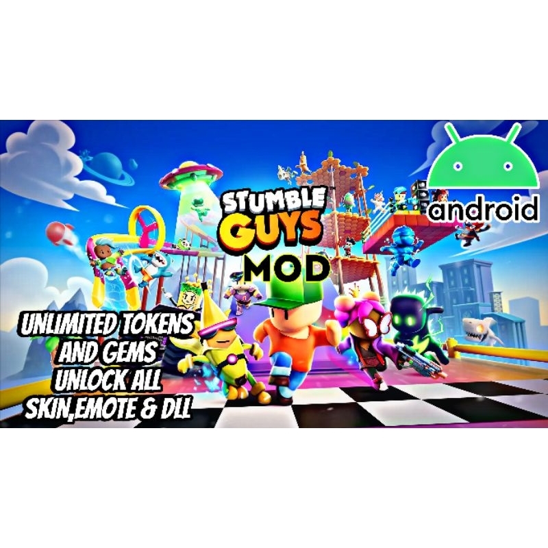 STUMBLE GUYS MOD 2024 | UNLIMITED GEMS AND UNLOCK ALL SKIN | Shopee ...