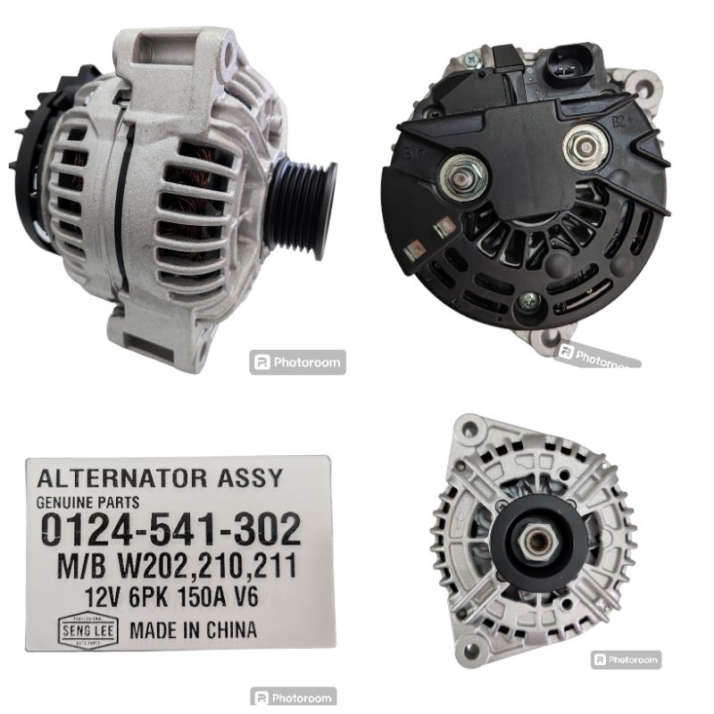(0124-541-302) Alternator Mercedes Benz W203, W210, W211 V6 M112 12V ...