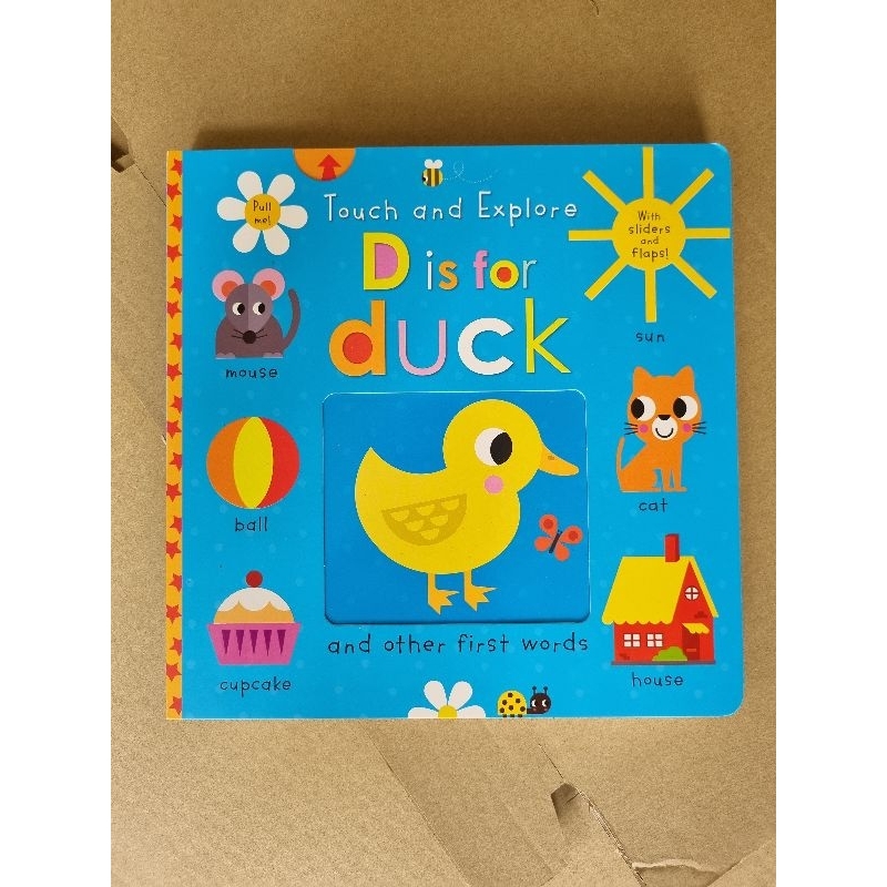 First Words Touch and Explore book D is for Duck board book | Shopee ...