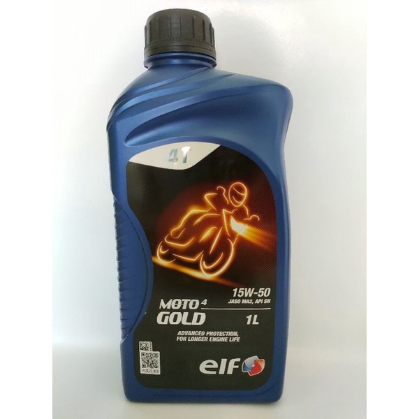 ELF MOTO 4T GOLD PREMIUM 15W50 MOTORCYCLE ENGINE OIL (1L) | Shopee Malaysia