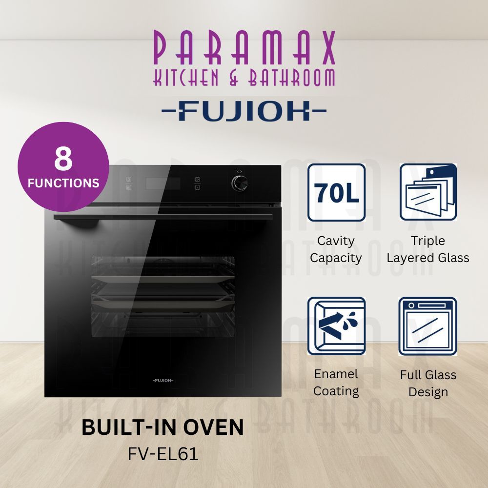 FUJIOH Built-in Oven FV-EL61 (70L) with Enamel Coating | Shopee Malaysia