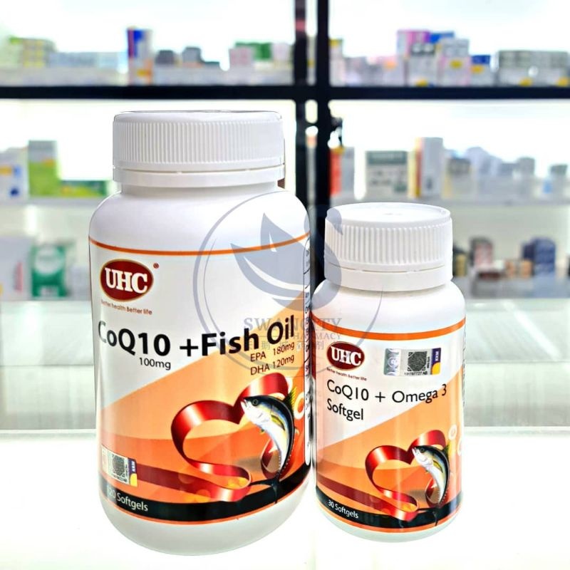 UHC COQ10 + OMEGA FISH OIL 1000MG (MINYAK IKAN) | Shopee Malaysia