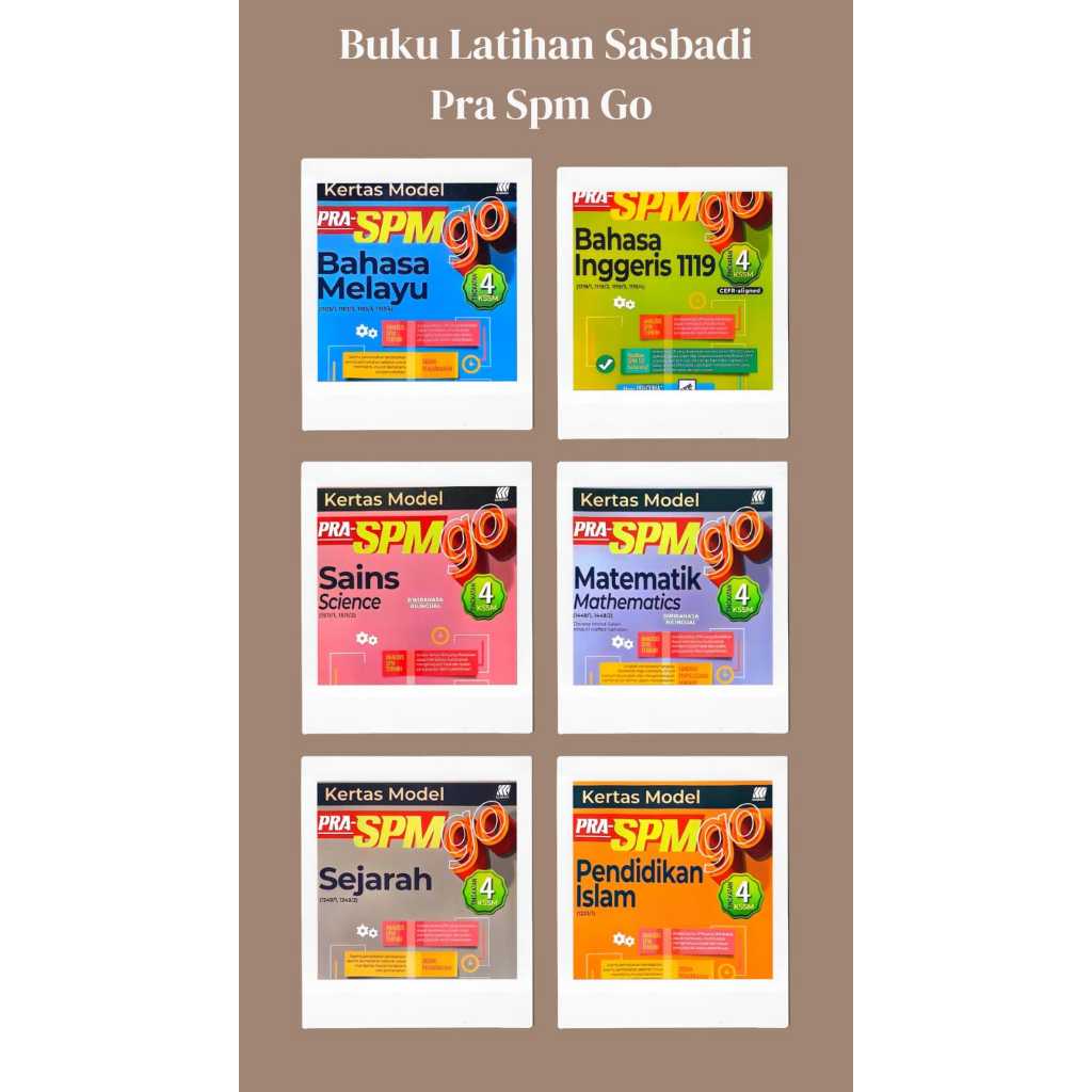 [Sasbadi] Buku Latihan Pra Spm Go Terkini Dari Keluaran Sasbadi Terkini 2024 | Shopee Malaysia