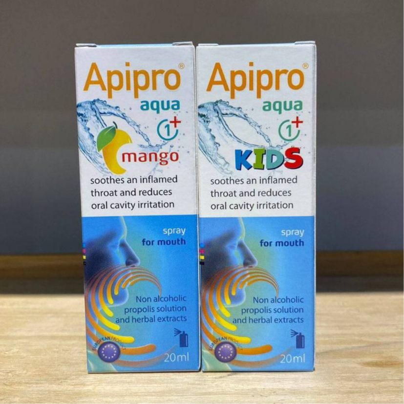 APIPRO AQUA KIDS ORAL THROAT SPRAY SAKIT TEKAK / TUMBUH GIGI / ULCER ...