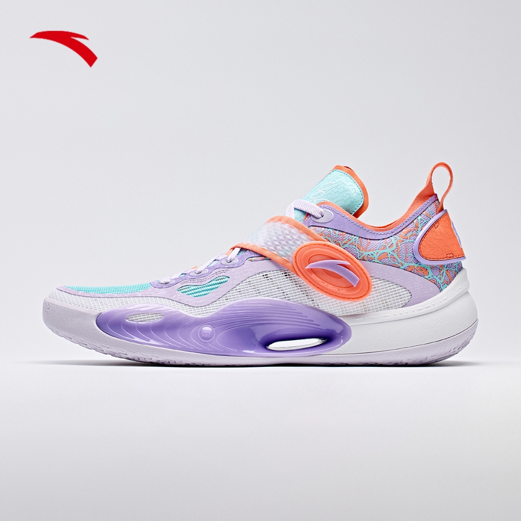 ANTA Men Splash 6 Basketball Shoes 1124B1108-5- Purple/White/Orange ...
