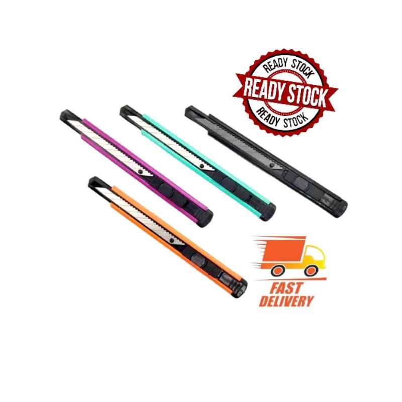 [READY STOCK]BLACK ALLOY KNIFE CUTTER LIGHT DUTY ALUMINIUM DIECAST GRIP ...
