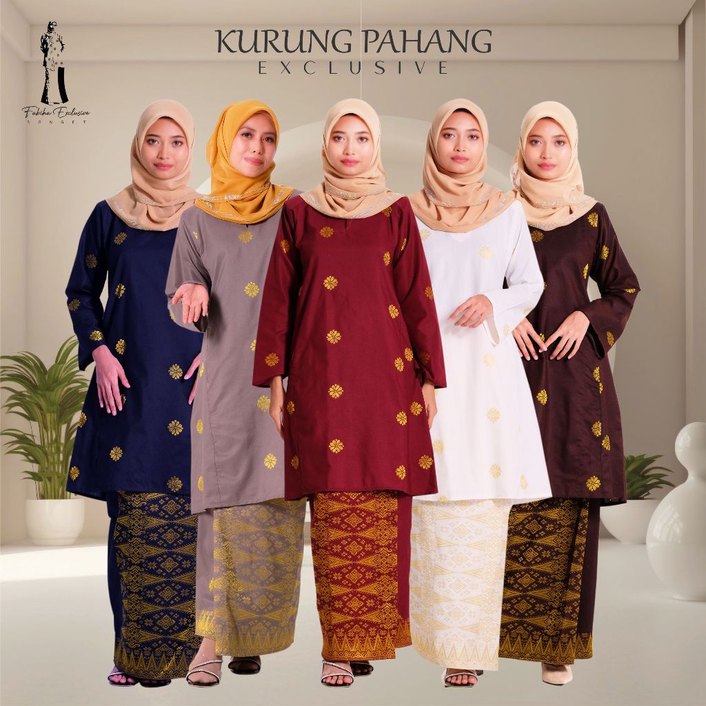 By Fabiha Exclusive | Songket Tenun Soft Cotton Kurung Pahang Bunga ...