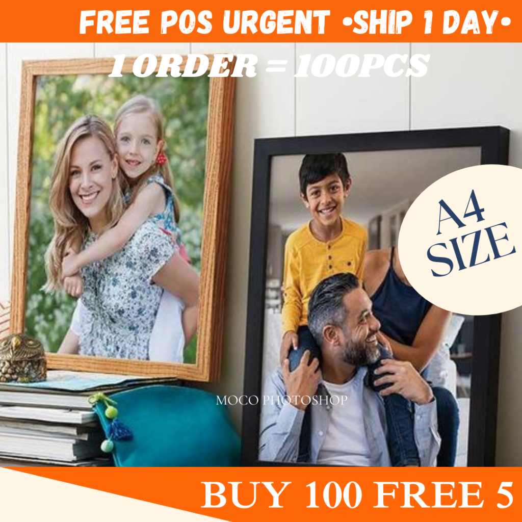 ♥ 1 Order 100pcs -A4♥ ｜HD Double Glossy High Quality Photo Print｜Cuci ...