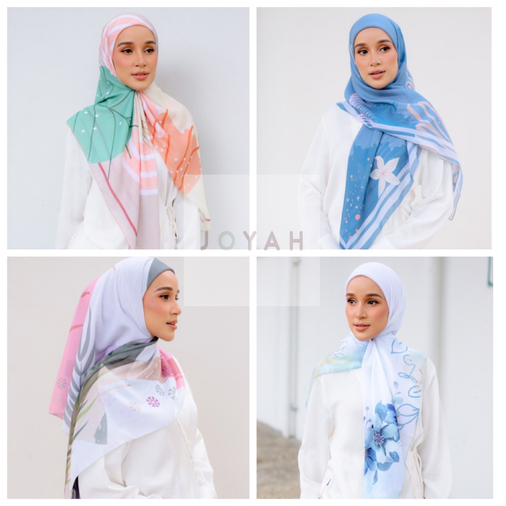 Joyah Premium Cotton Voile Hijab Tudung | Shopee Malaysia