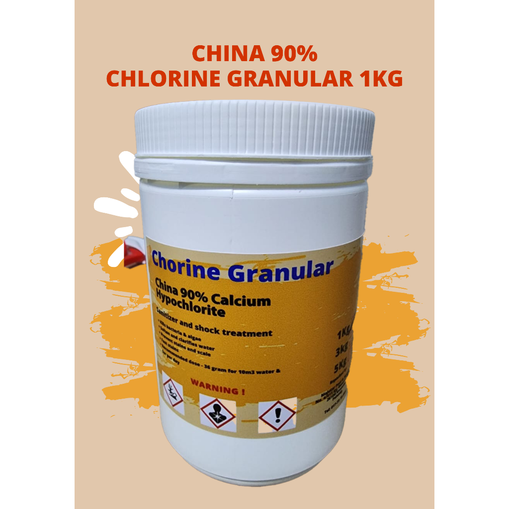 Chlorine/Calcium Hypochlorite Granular 1Kg China 90% Use for Swimming ...