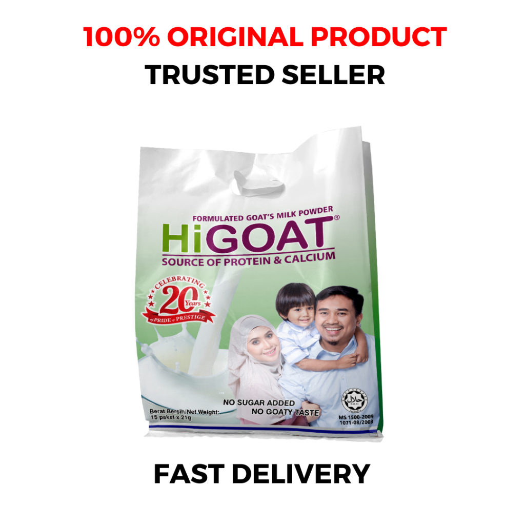 (100% ORIGINAL) HiGoat Susu Kambing Asli 15 Sachets/Susu Sedap Seisi ...