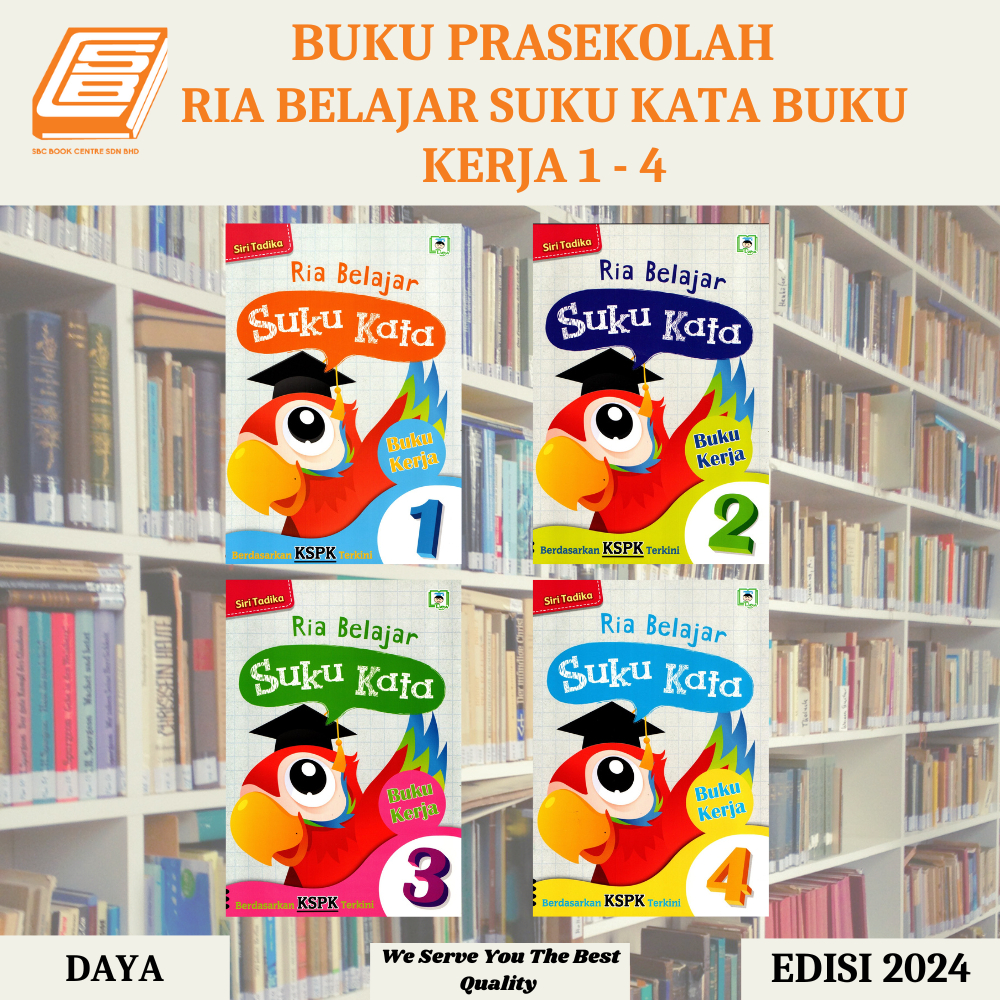 [SBCB] Buku Prasekolah : Siri Tadika Ria Belajar Suku Kata Buku Kerja 1 - 4 ( Daya ) | Shopee ...