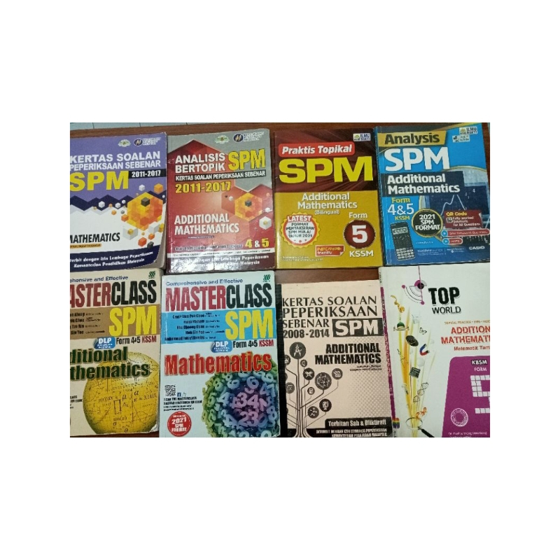 Spm Kssm Mathematicsadditional Mathematics Matematik Tambahan Matematik Spm Second Hand 
