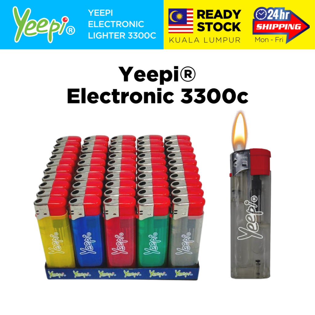 Yeepi Electronic Lighter Adjustable Butane Gas Lighter - Multicolour ...
