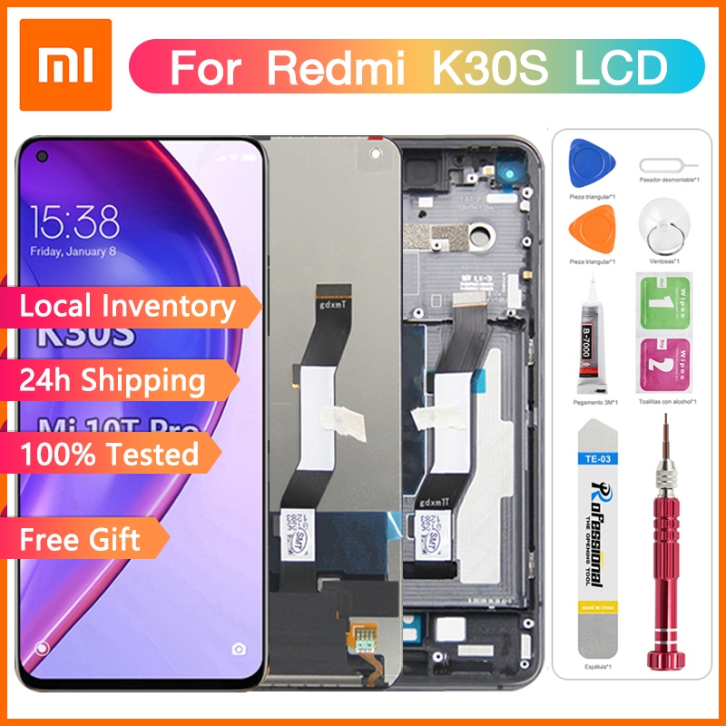 Original LCD with Frame For Xiaomi Mi 10T 5G /Mi 10T Pro 5G / Redmi K30s LCD Display Touch ...