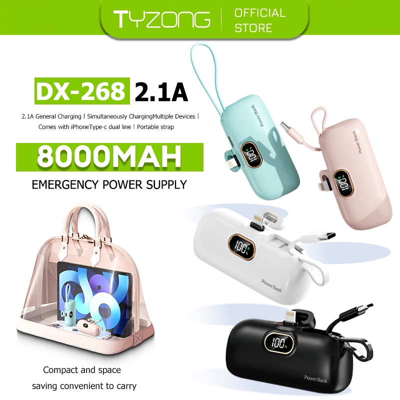 Dosen Capsule Power Banks Type-C Output Support for Multiple Devices 5V ...