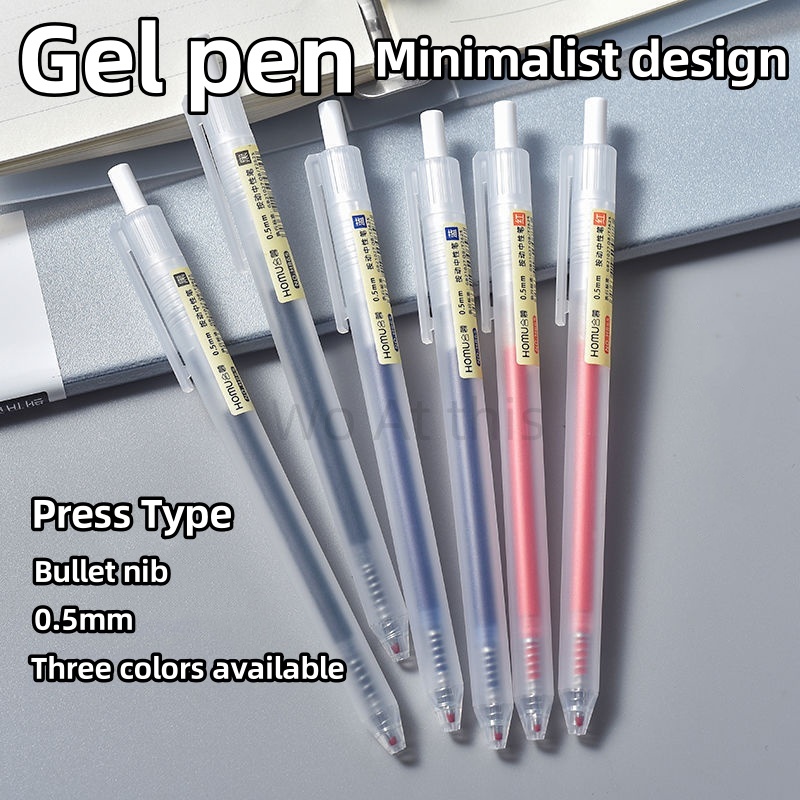 1PC Pen Gel Pen Press Type Pen 0.5mm Retractable Pen Office Pen Student ...