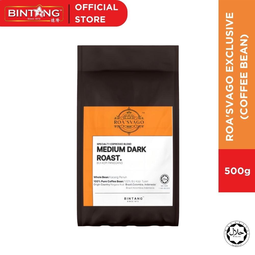 BINTANG Roa'svago Exclusive Blend Coffee Bean 500g (Exp: 29 Nov 2025 ...