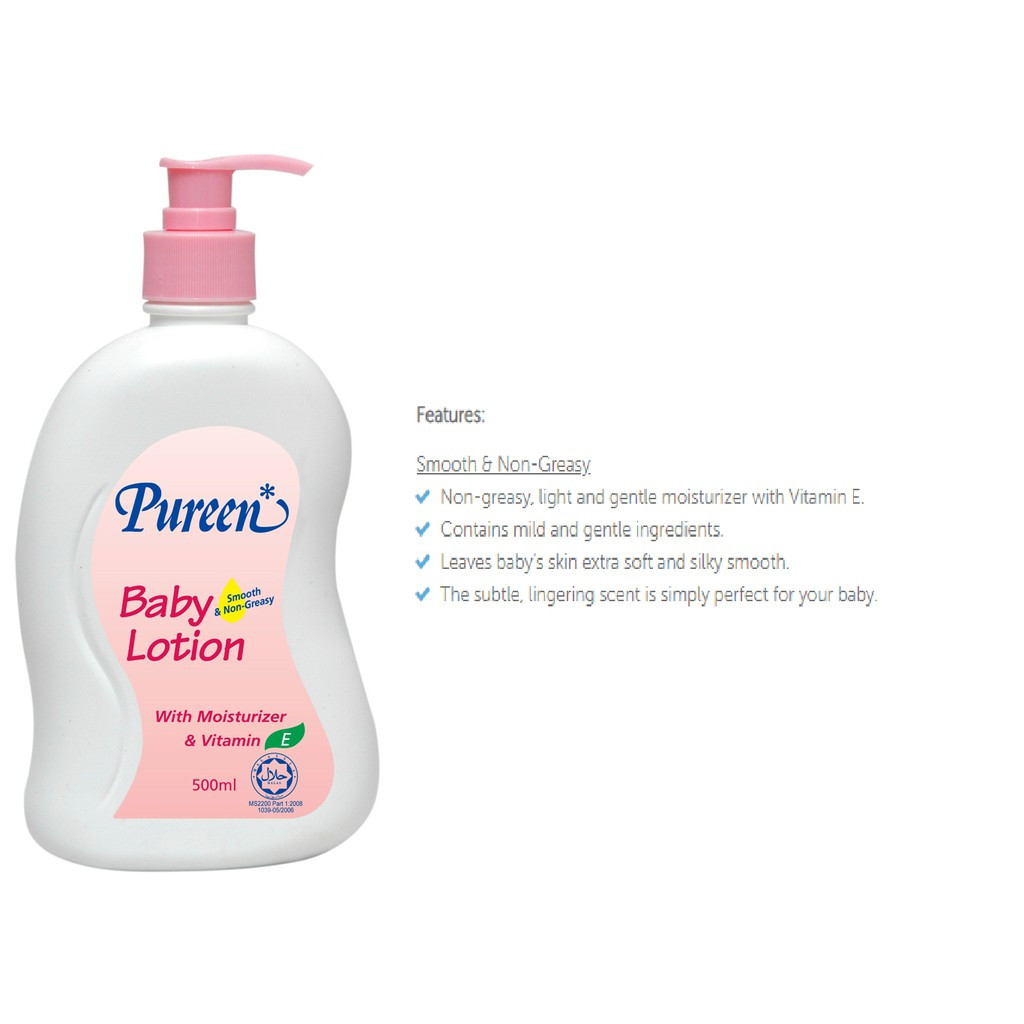Pureen Baby Lotion (500ml) | Shopee Malaysia