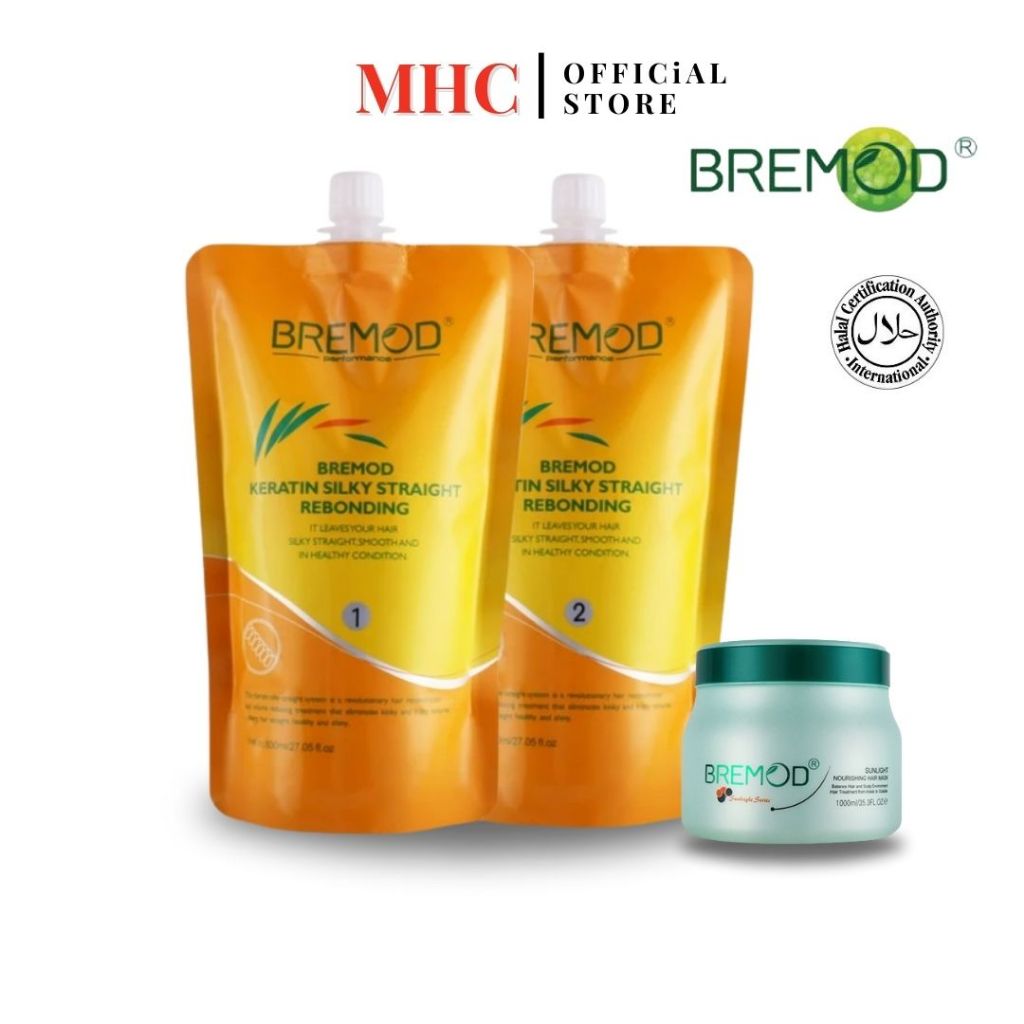 [HALAL] BREMOD Keratin Silky Staight Rebonding Cream/ Ubat Luluskan ...