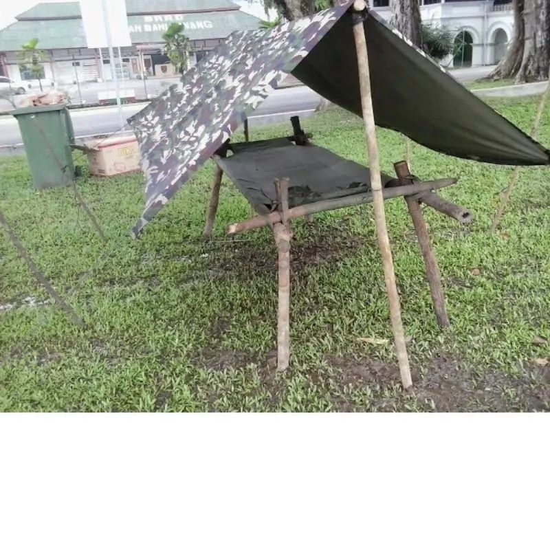 HAMMOCK PACAK WARNA HIJAU KAIN TEBAL UNTUK AKTIVITI OUTDOOR, CAMPING ...