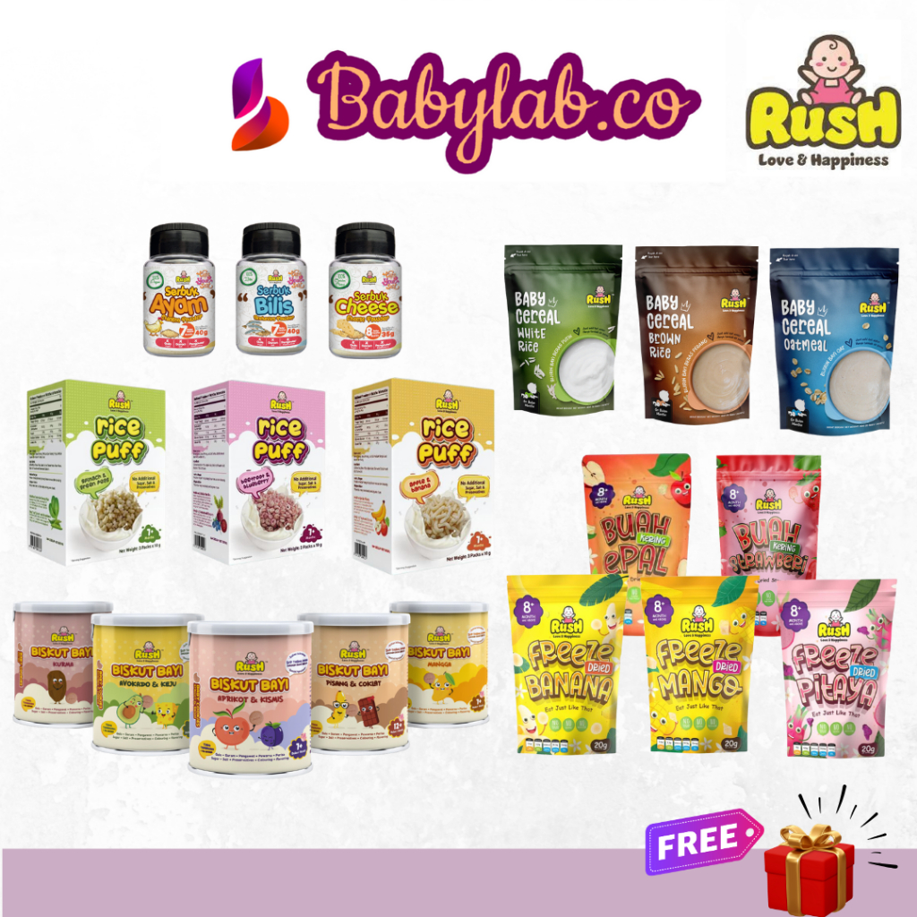 RUSH BABY | BABY FOOD CEREAL BISKUT RICE PUFF FINGER FOOD NOODLE ...