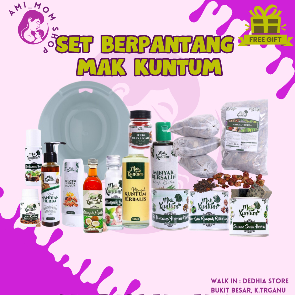 MAK KUNTUM SET BERPANTANG LENGKAP SET BERPANTANG IBU BERSALIN | Shopee ...