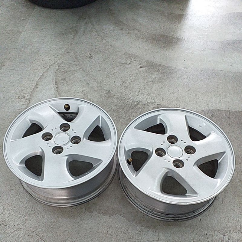 Spare Tyre Used Perodua Myvi Original Sport Rim 14X5.5JJ 4X100 Silver ...
