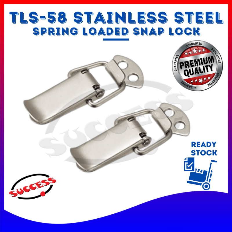 SUCCESS TLS-58 304 Stainless Steel Spring Loaded Snap Lock Toggle Latch ...