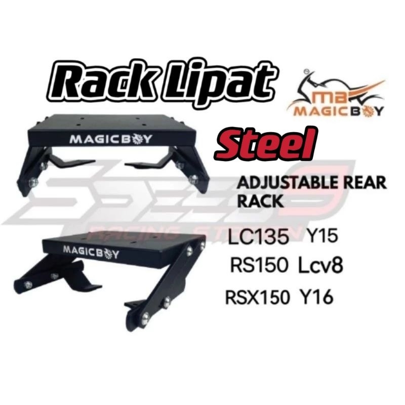 100% ORIGINAL MAGICBOY ADJUSTABLE REAR RACK MONORACK FOR LC135 / Y15 ...