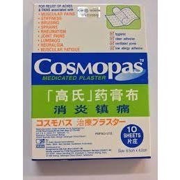 Cosmopas plaster 10's plaster berubat untuk sakit otot | Shopee Malaysia