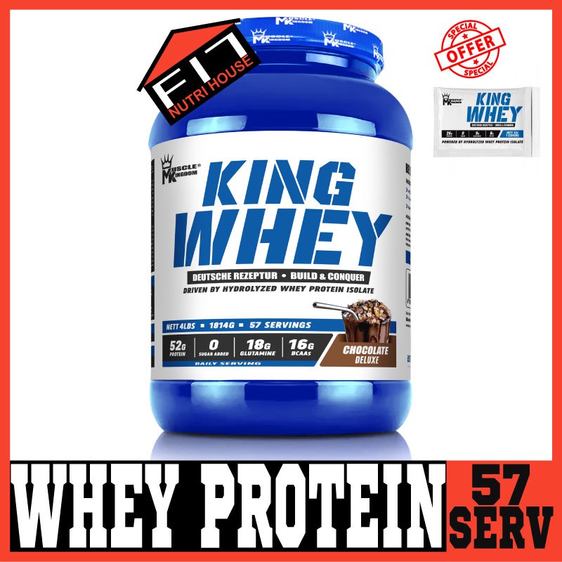 Muscle Kingdom King Whey Protein (1.8kg) / ISOLATED PROTEIN / HYDROWHEY ...