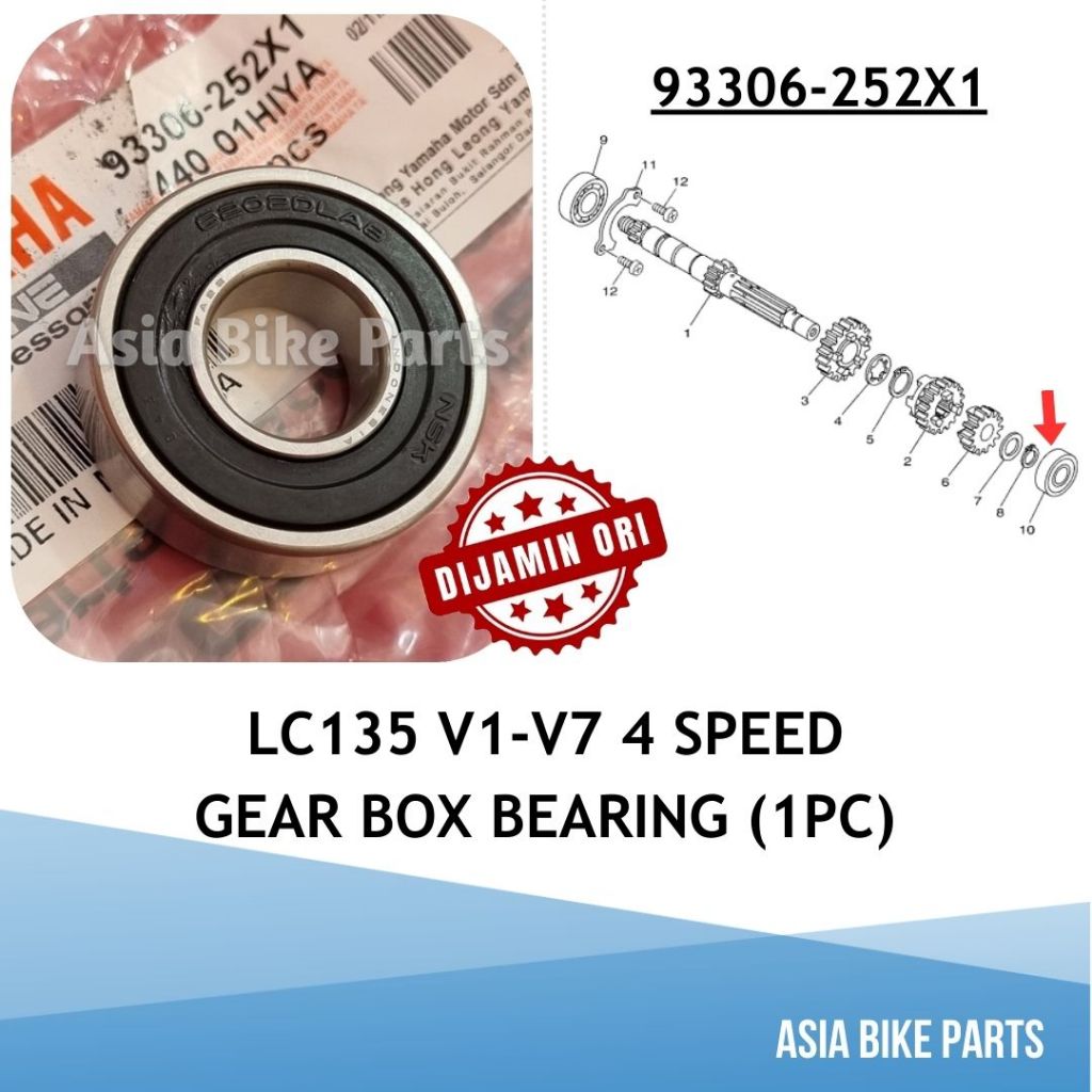 Yamaha Original LC135 V1 V2 V3 V4 V5 V6 V7 4 Speed Transmission Main ...