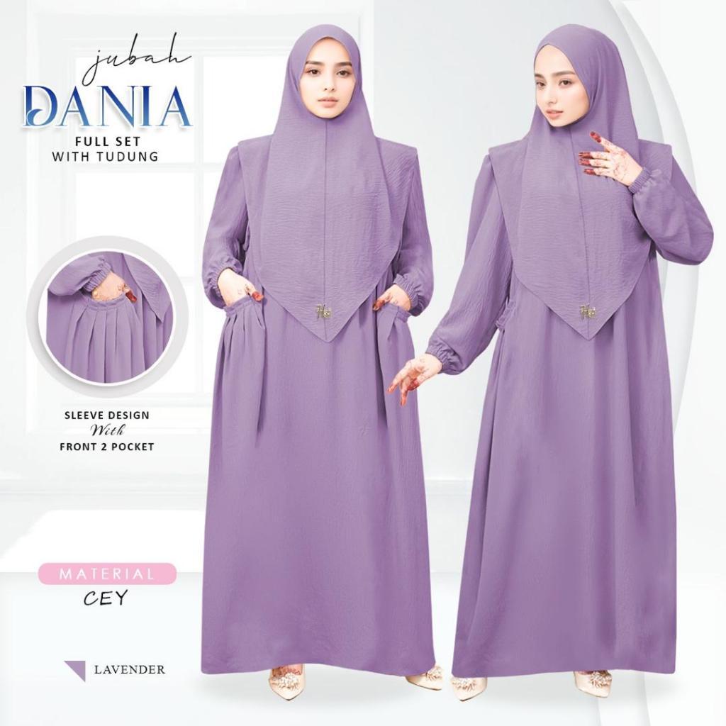 Jubah DANIA Design BARU Set with Tudung Sarung (Full Set) CEY Plain by ...
