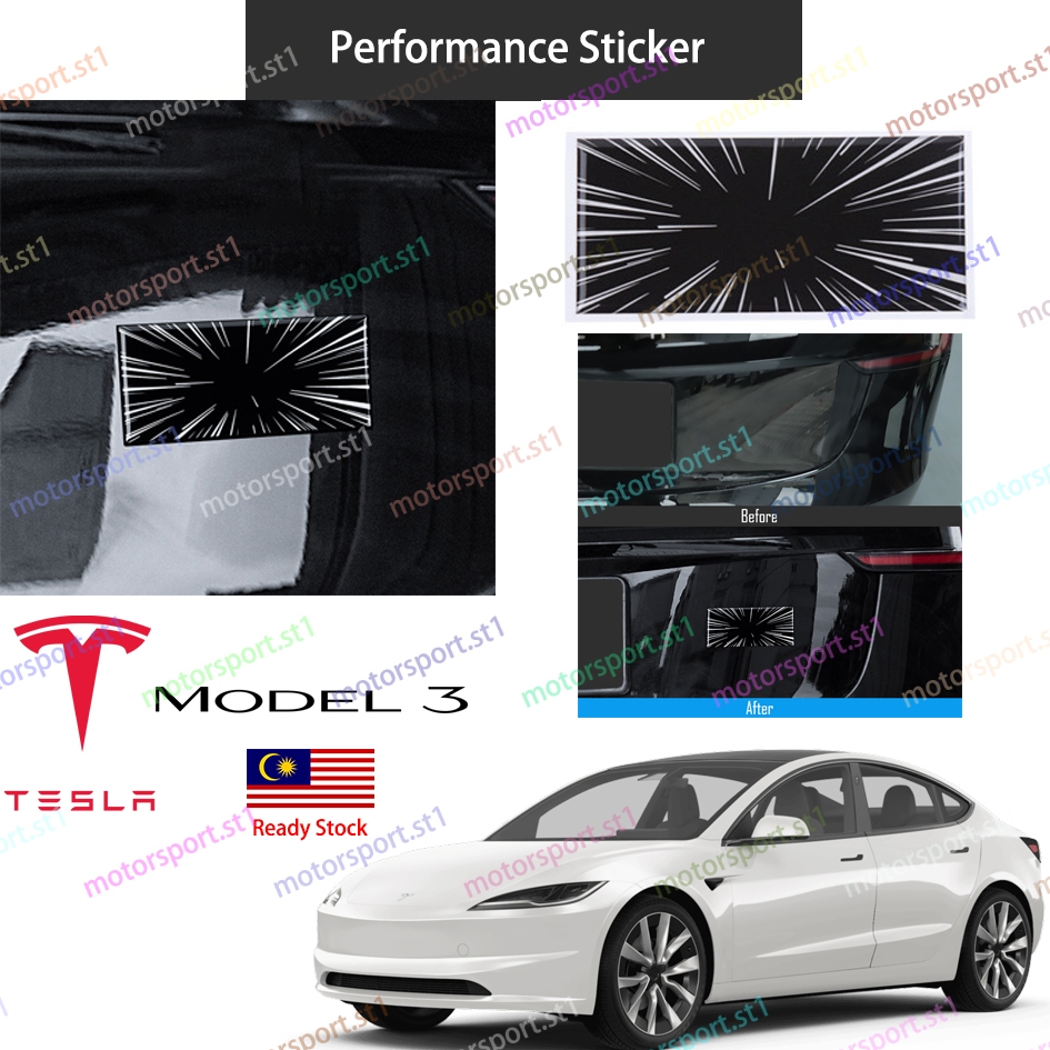 [READY STOCK]Tesla Model 3 Performance Emblem Sticker Model3 Highland ...