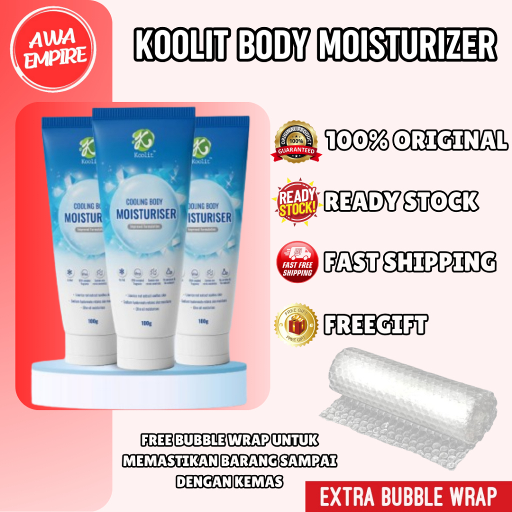 [100% ORIGINAL] KOOLIT COOLING BODY MOISTURISER (NEW PACKAGING)100ML ...