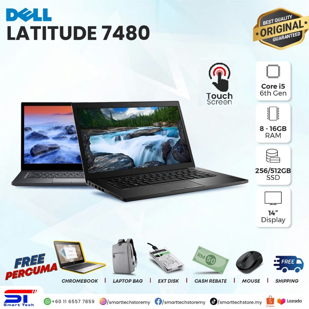 Dell Latitude 7480 | i5-6th / i5-7th Gen | Touch / Non Touch | 8/16 GB ...