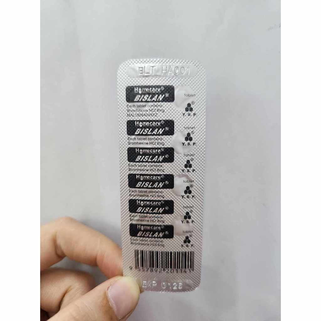 YSP Bislan Tablet Bromhexine Hydrocloride 8mg 10s/stp | Shopee Malaysia