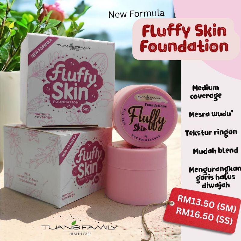 fondation fluffy skin Tuan family ( news formula) | Shopee Malaysia