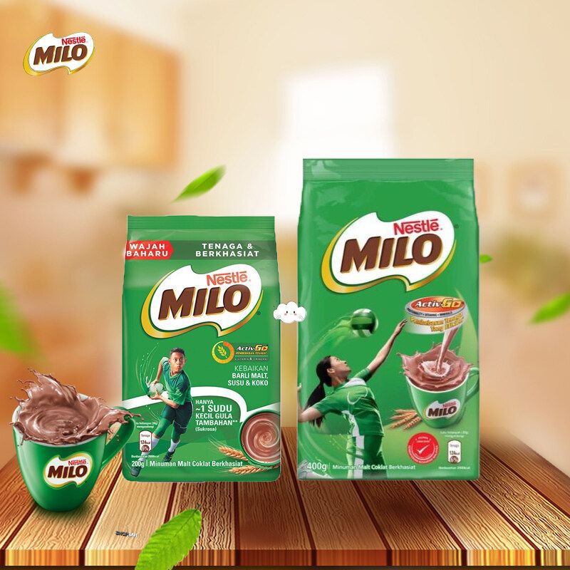Milo chocolate malt powder soft pack 200g | Shopee Malaysia