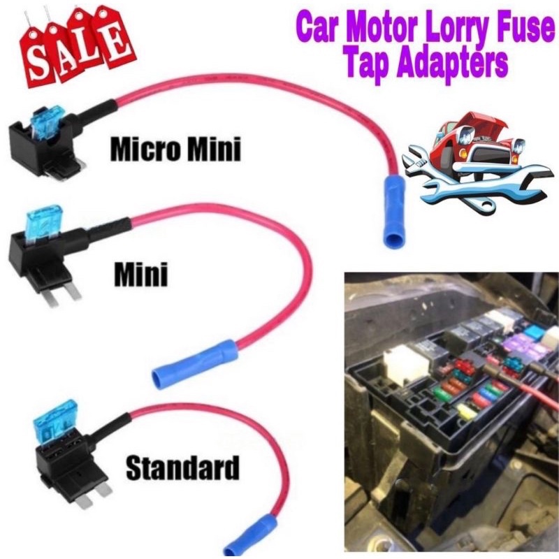 🔥🔥 Fuse Holder Fuse Tap add on(Fuse box,car fuse motor Lori add circuit ...